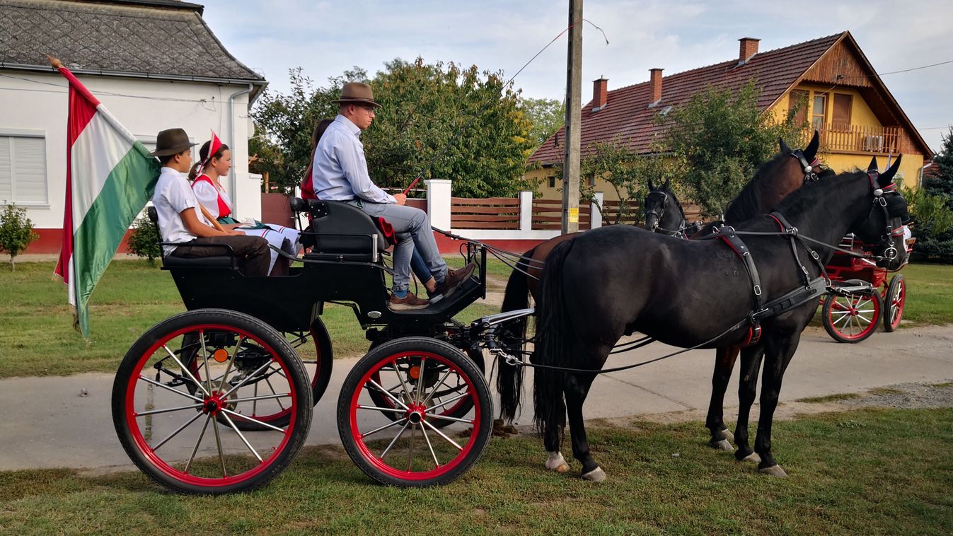 Lovas kocsik vonultak Felsőszentiván utcáin – galériával