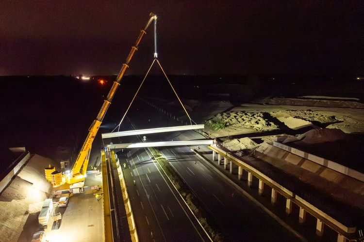 Az M44 és M5 új csomópontja jó ütemben halad